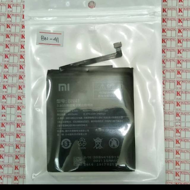 Jual BATERAI BATRE BATTERY XIAOMI REDMI NOTE 4 BN41 OEM | Shopee Indonesia