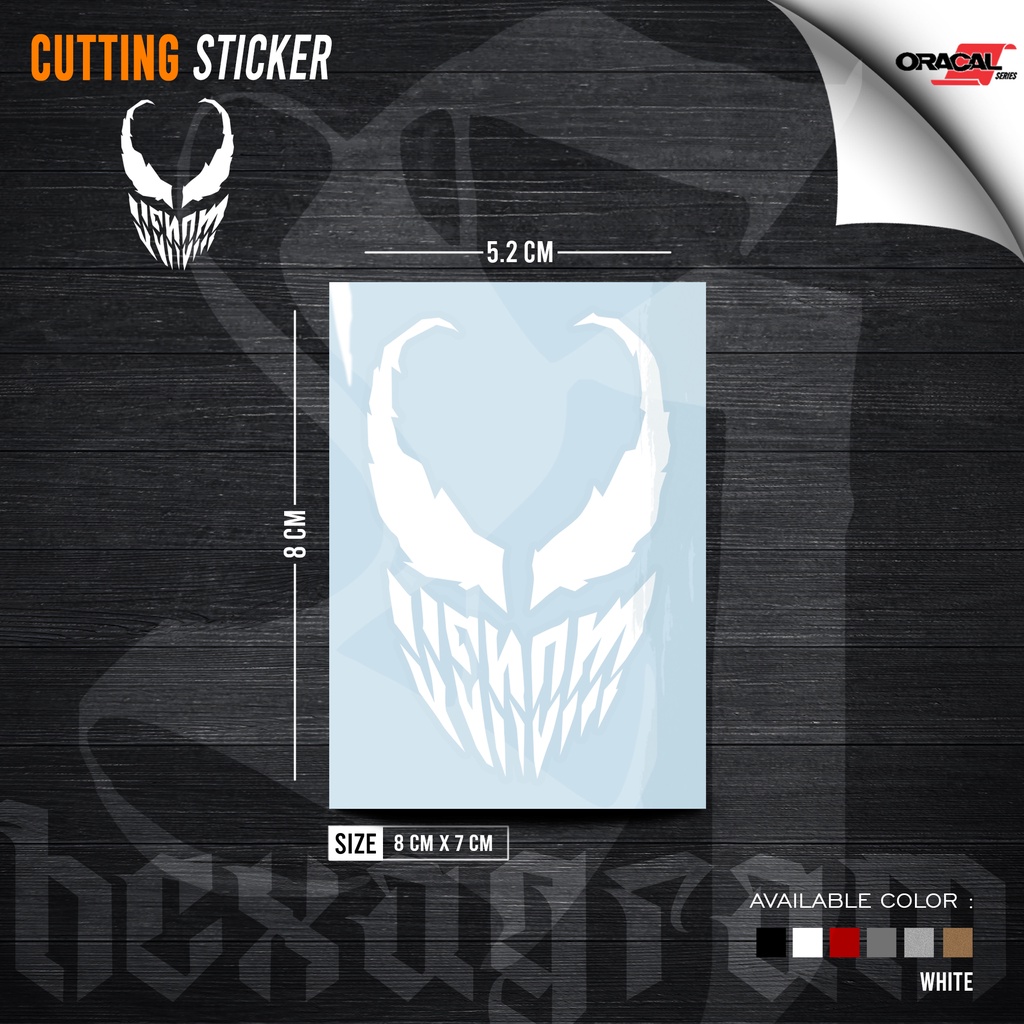 Jual Cutting Sticker Venom SIluet | Stiker Cutting Venom Siluet | Venom ...
