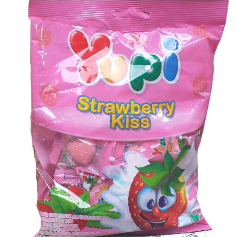 Jual PERMEN YUPI STRAWBERY KISS | PERMEN YUPI LOVE | Shopee Indonesia