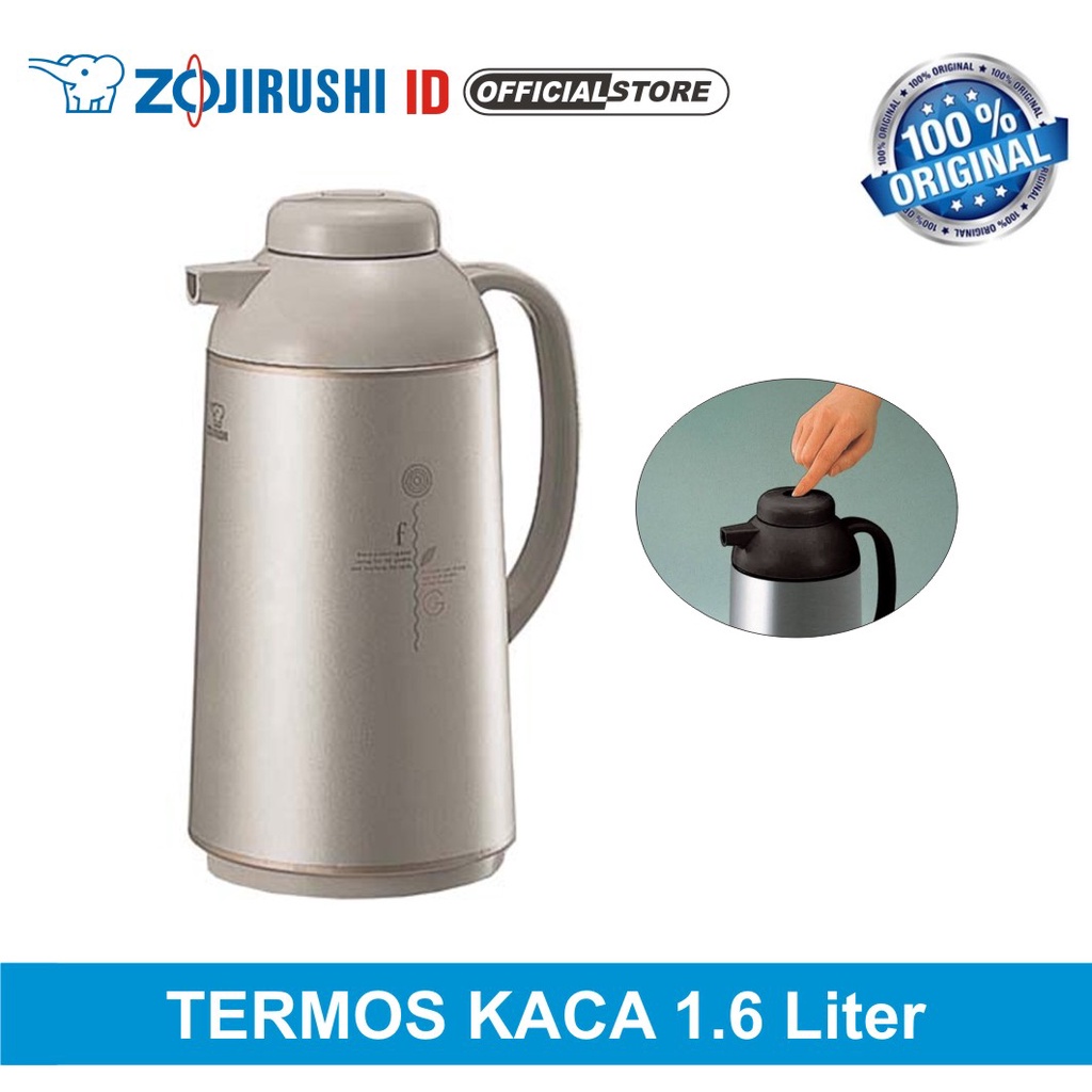 Jual Zojirushi AGYE-16 TK Handy Pot Termos Kaca - 1.6 Liter [Coklat ...