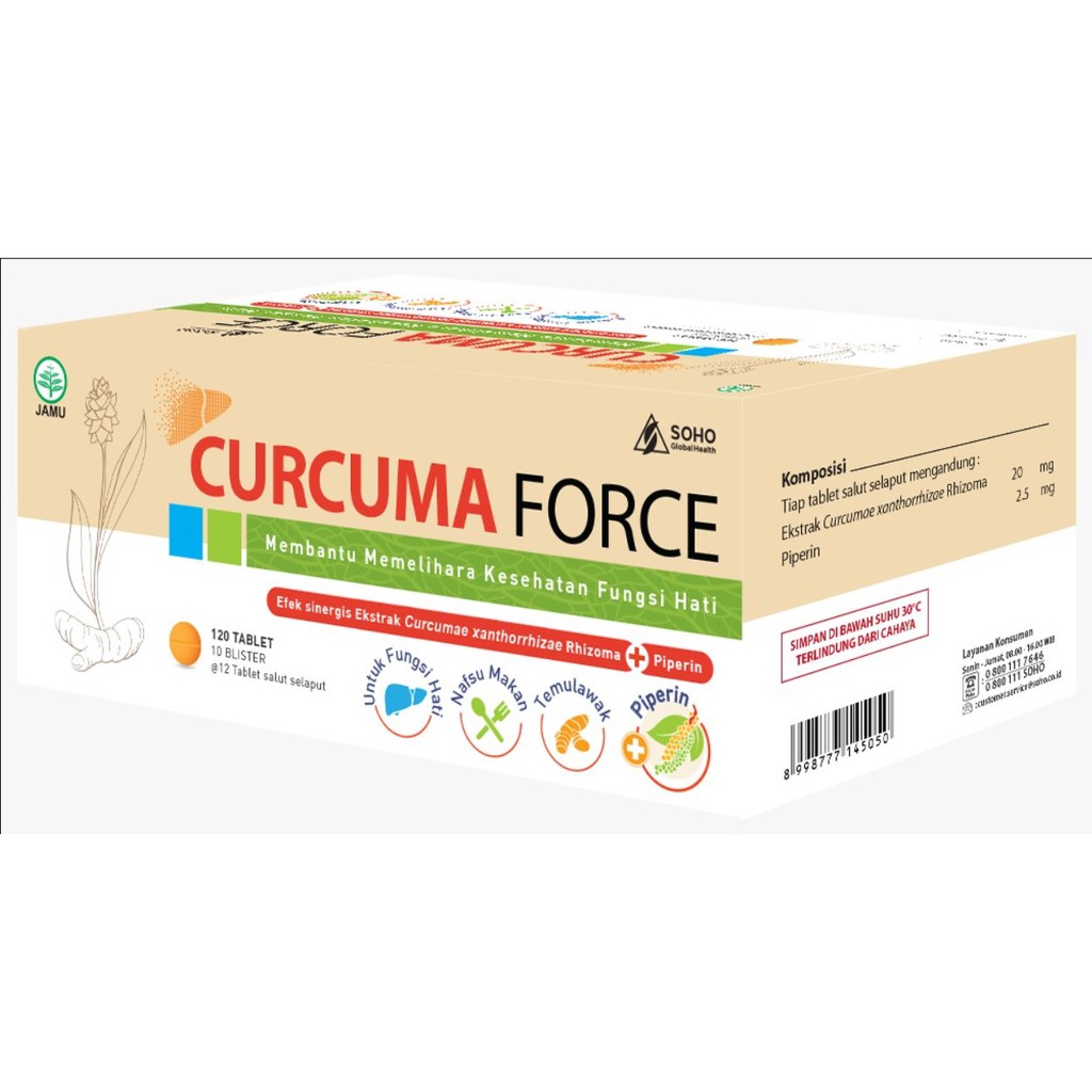 Jual CURCUMA FORCE 12 TABLET (PER STRIP) | Shopee Indonesia