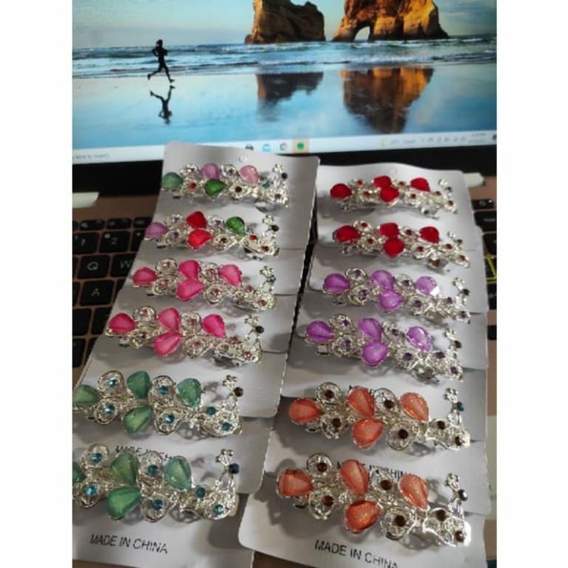 Jual JEPIT RAMBUT OTOMATIS MATA BESI ANTI KARAT PANJANG 10cm isi 6pcs | Shopee Indonesia