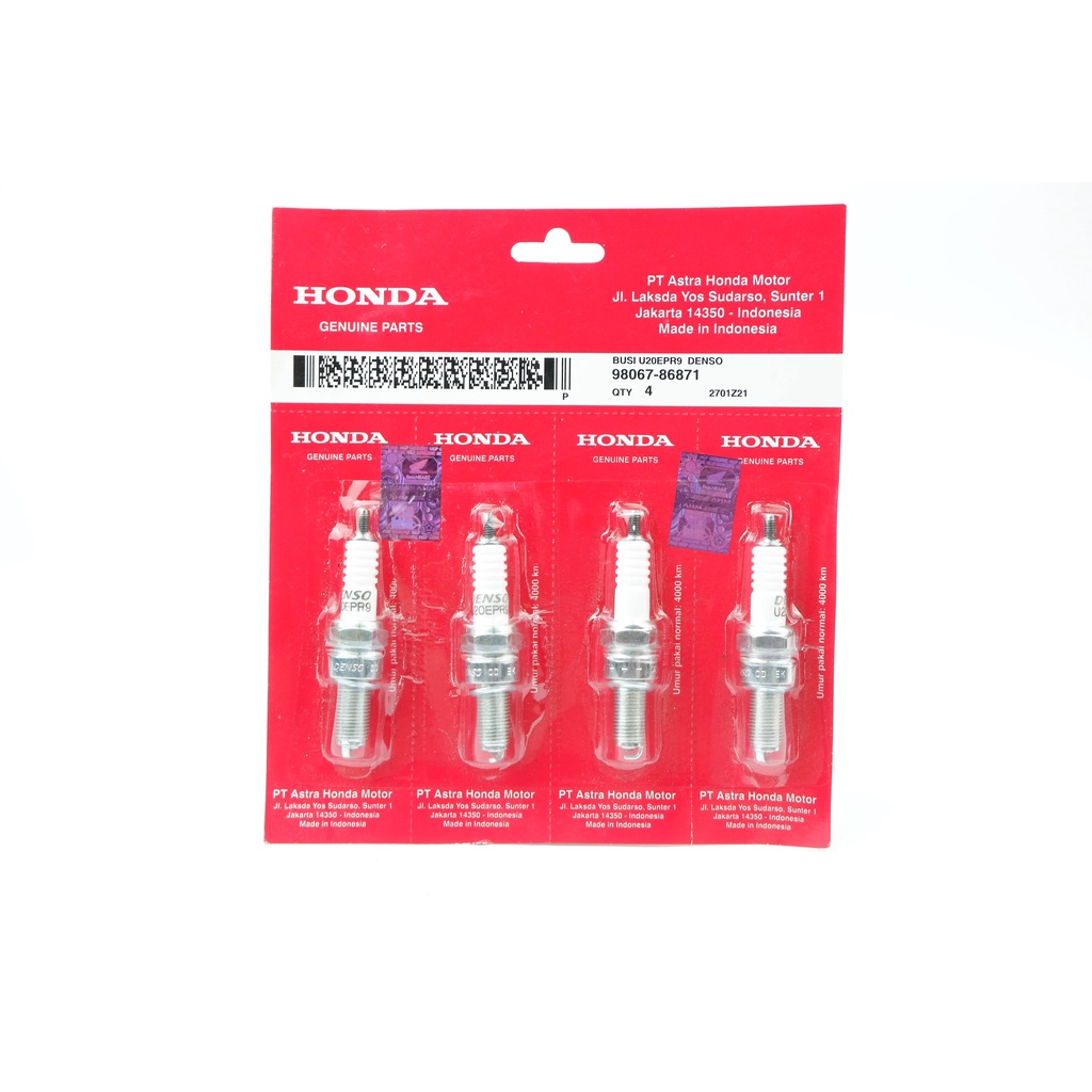 Jual Busi Denso Honda U20EPR9 Karisma, Supra X 125, Matic 4 PCS ...