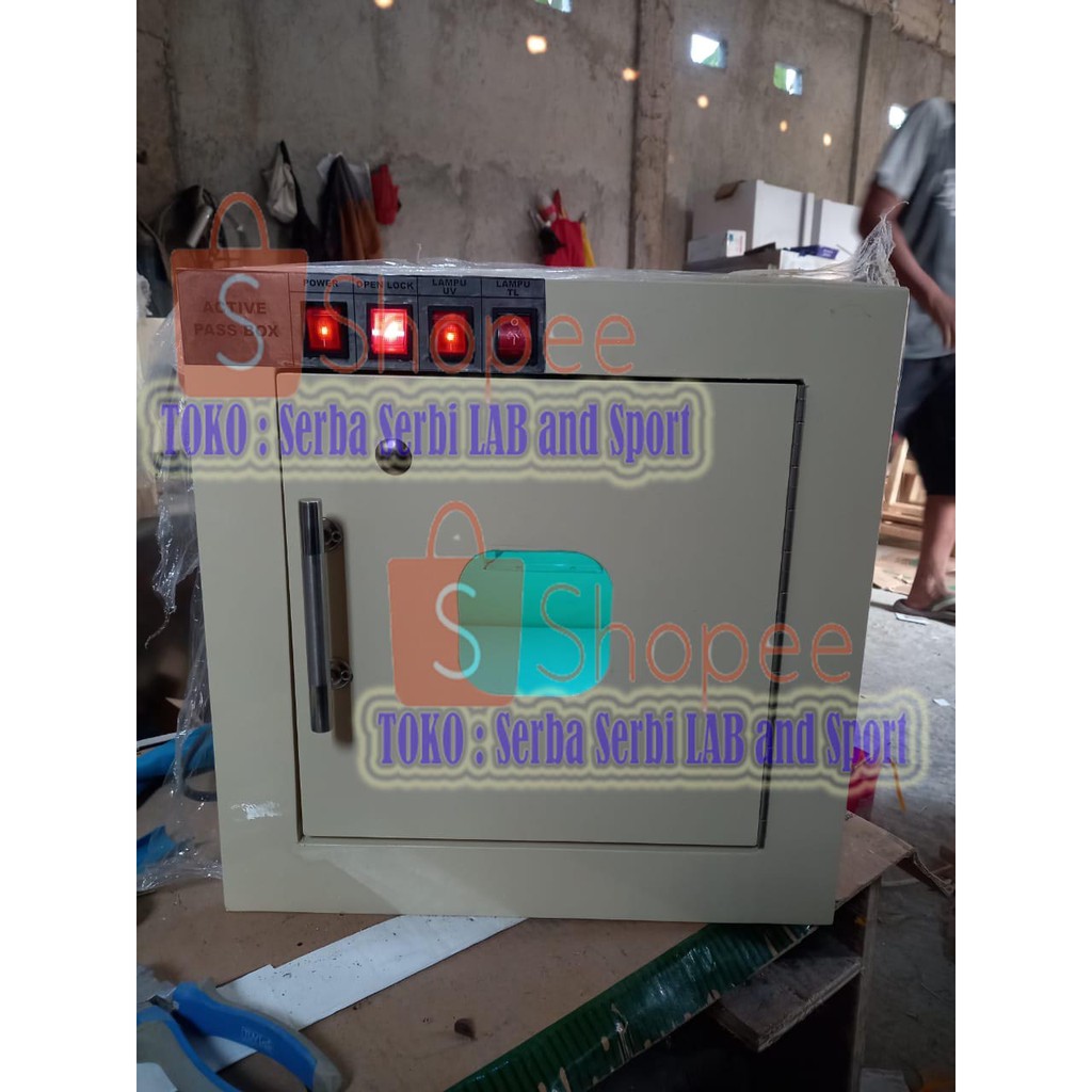 Jual ( MURAH ) PASS BOX STEEL EPOXY 30x30x30 / PassBox Laboratorium | Shopee Indonesia