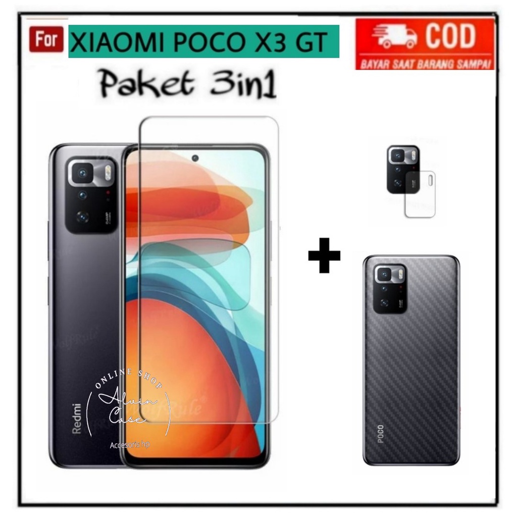 Jual PAKET 3IN1 TEMPERED GLASS BENING XIAOMI POCO X3 GT X3 X3 NFC X3 PRO M3 M3 PRO F3 F3 PRO ...