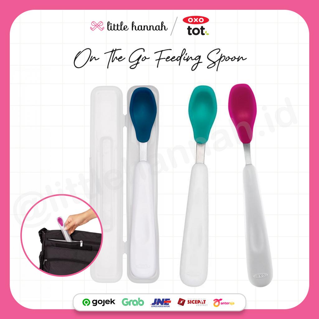 Jual OXO TOT On The Go Feeding Spoon / Sendok MPASI / Sendok Bayi | Shopee Indonesia