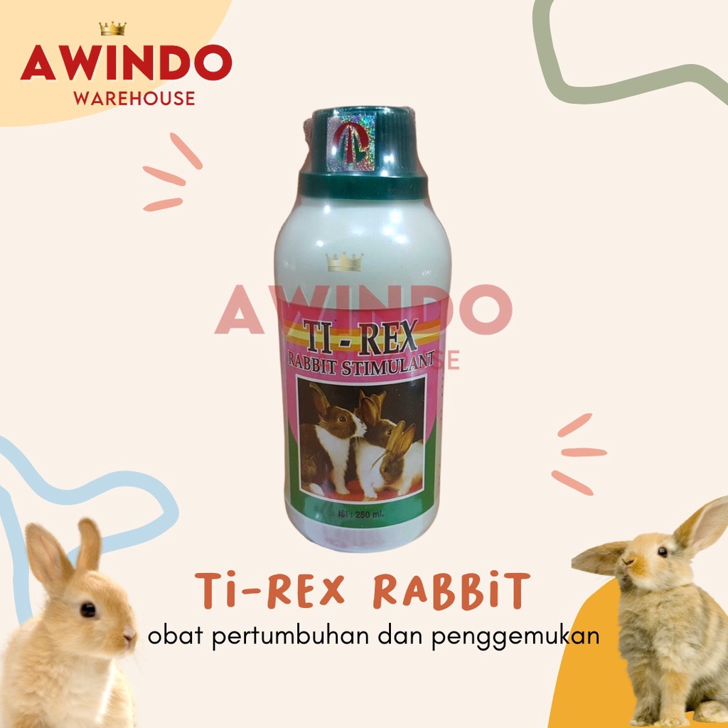 Jual TIREX TI-REX - Obat Kelinci Vitamin Pertumbuhan Penggemukan Rabbit ...