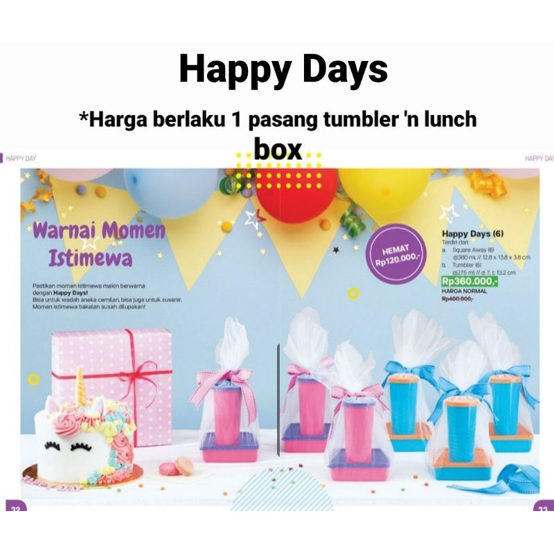Jual Happy Days Tupperware | Shopee Indonesia