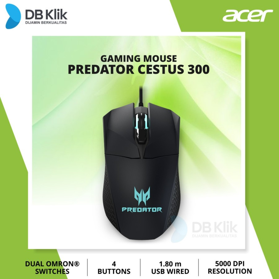 Jual Mouse Gaming Acer Predator Cestus 300 Wired (5000 DPI) | Shopee ...