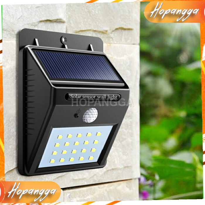 Jual Lampu Panel Surya Outdoor 20 LED Otomatis / Solar Panel Sensor ...