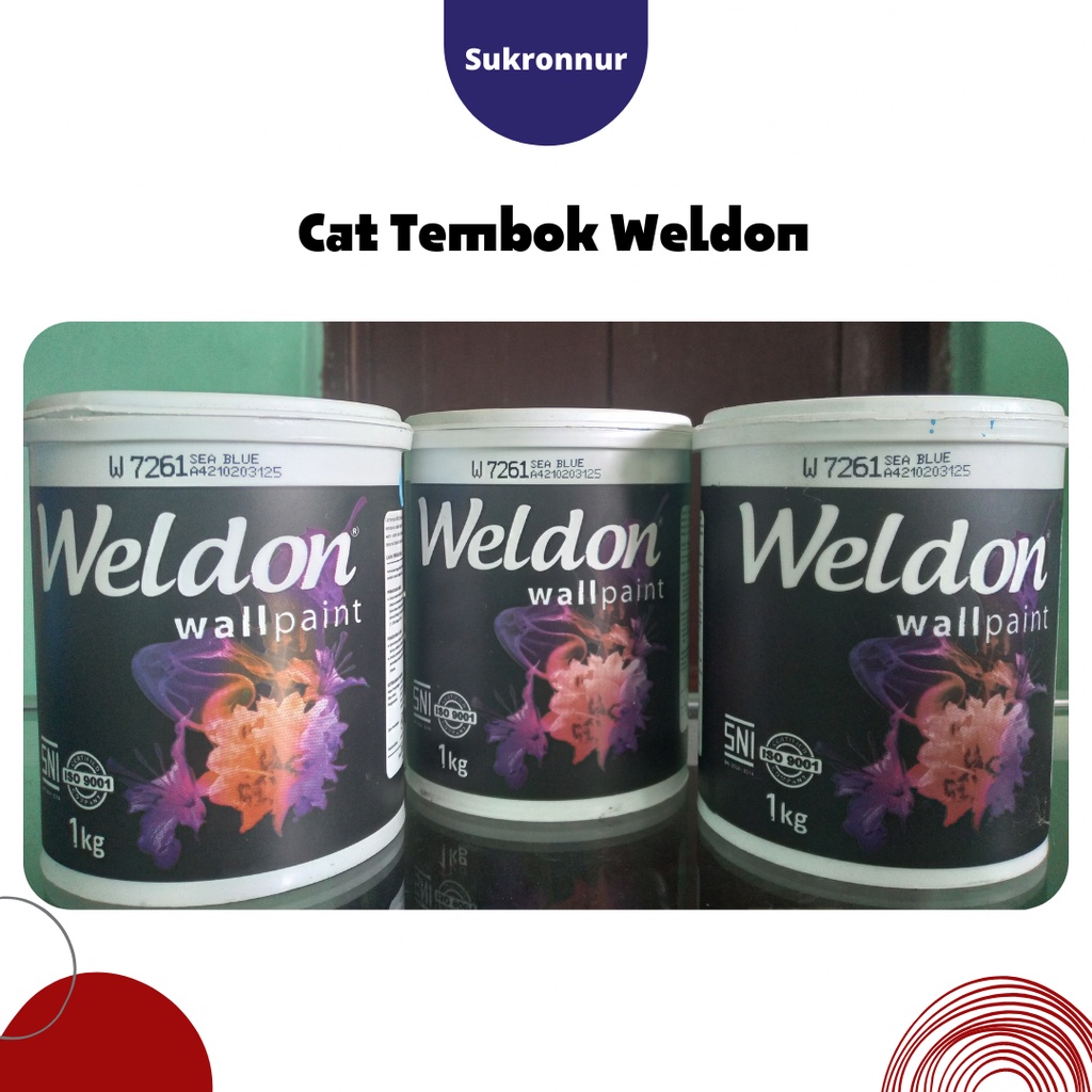 Jual [PROMO] Cat Tembok WELDON Wallpaint Interior 1 kg OBRAL / Cat ...