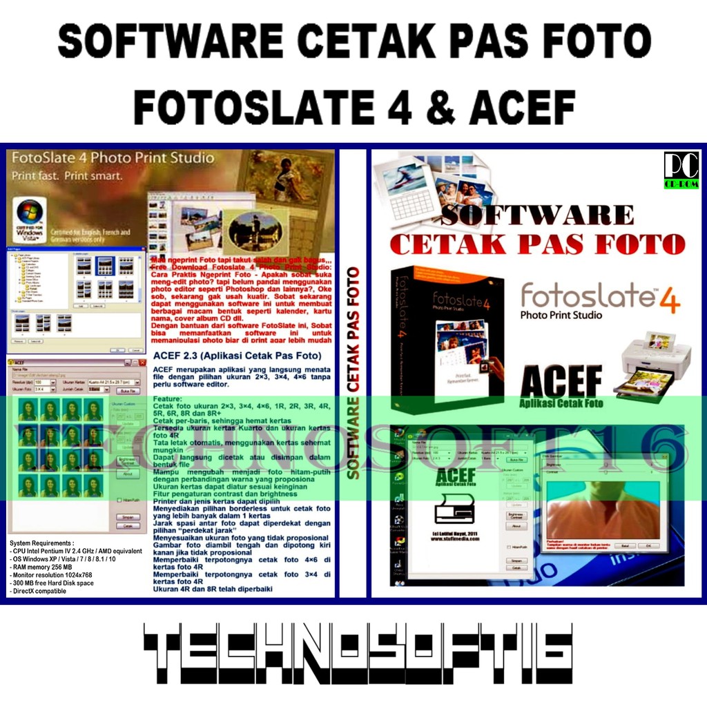 Jual SOFTWARE CETAK PAS FOTO ( FOTOSLATE 4 & ACEF ) Full Version ...