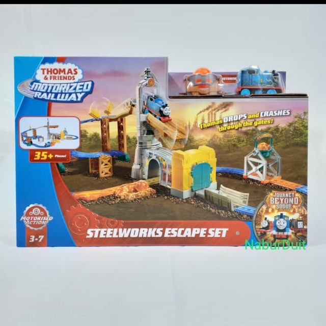 Jual Thomas & Friends motorized railway steelworks escape set | Shopee ...