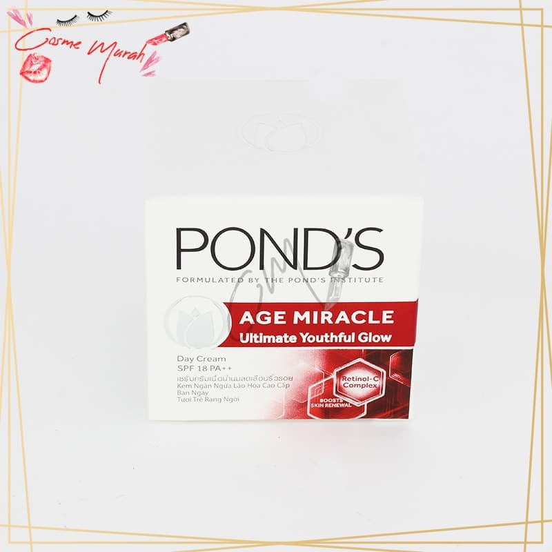 Jual Ponds Age Miracle Ultimate Youthful Glow Day Cream 10gr Shopee 1589