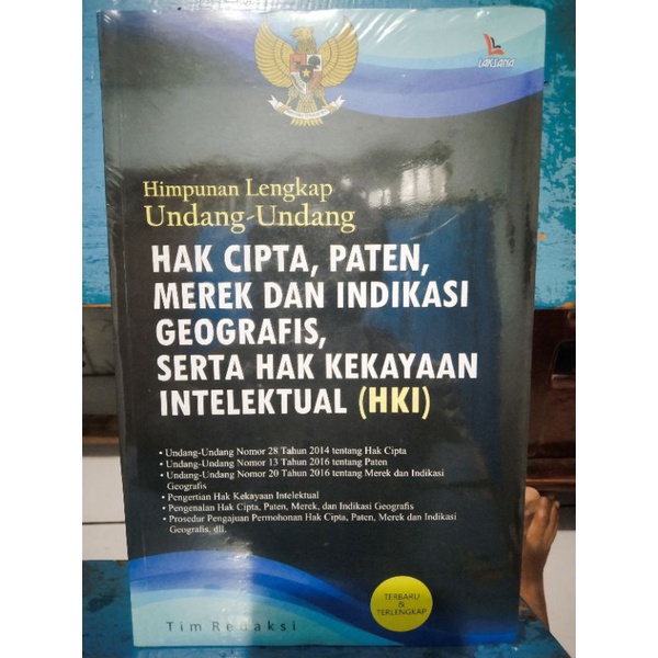 Jual Himpunan Lengkap Undang Undang Perlindungan HKI Hak Kekayaan ...