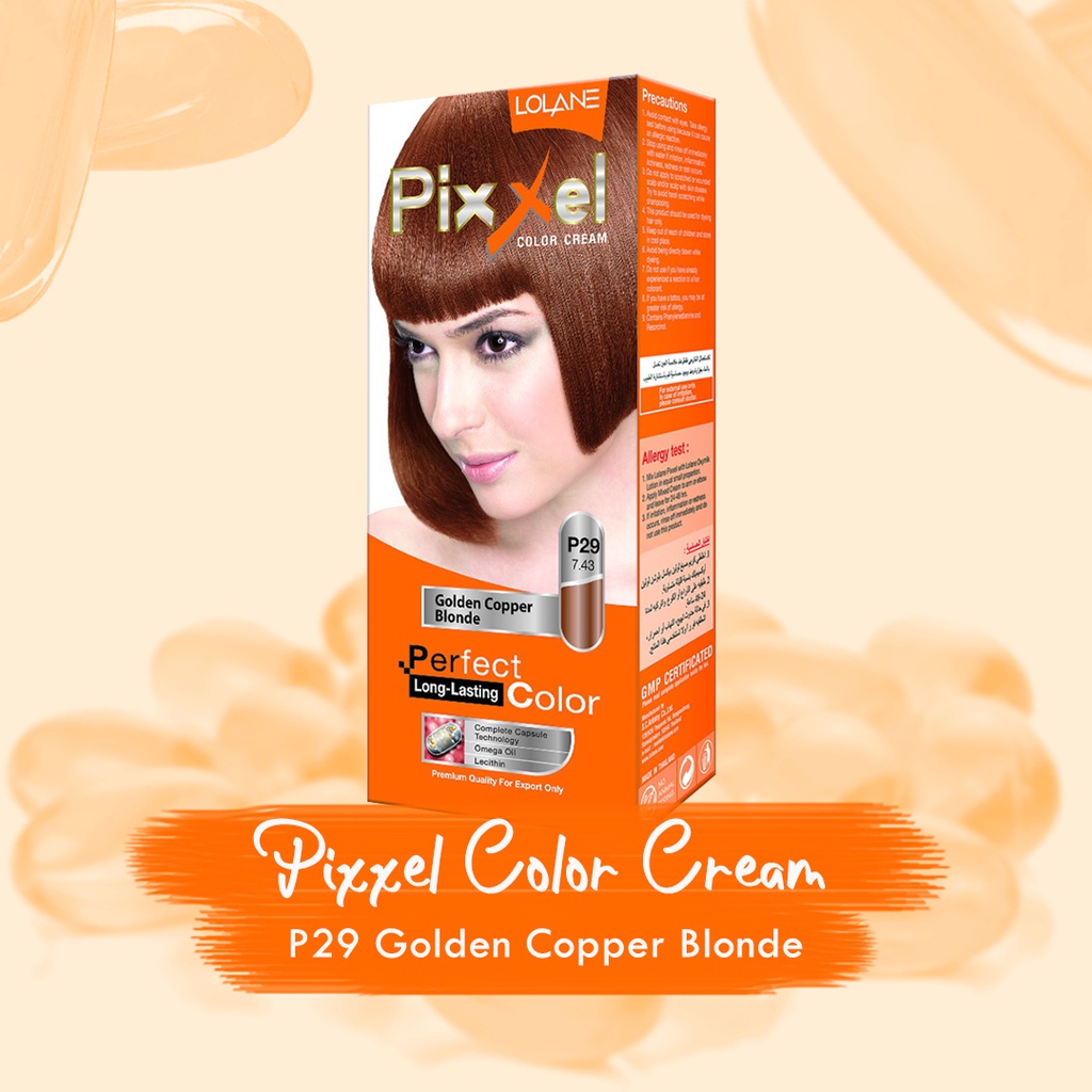 Jual Lolane Pixxel Color Cream P29 Golden Copper Blonde | Shopee Indonesia