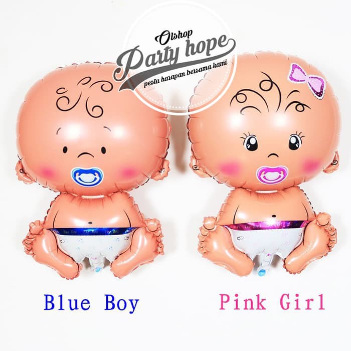 Jual Balon foil baby boy jumbo / balon baby girl/ balon baby jumbo ...