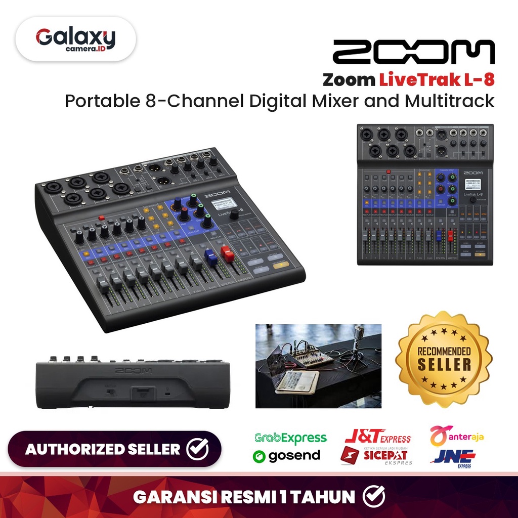 Jual Zoom LiveTrak L-8 Digital Mixer and Multitrack Recorder | Shopee ...