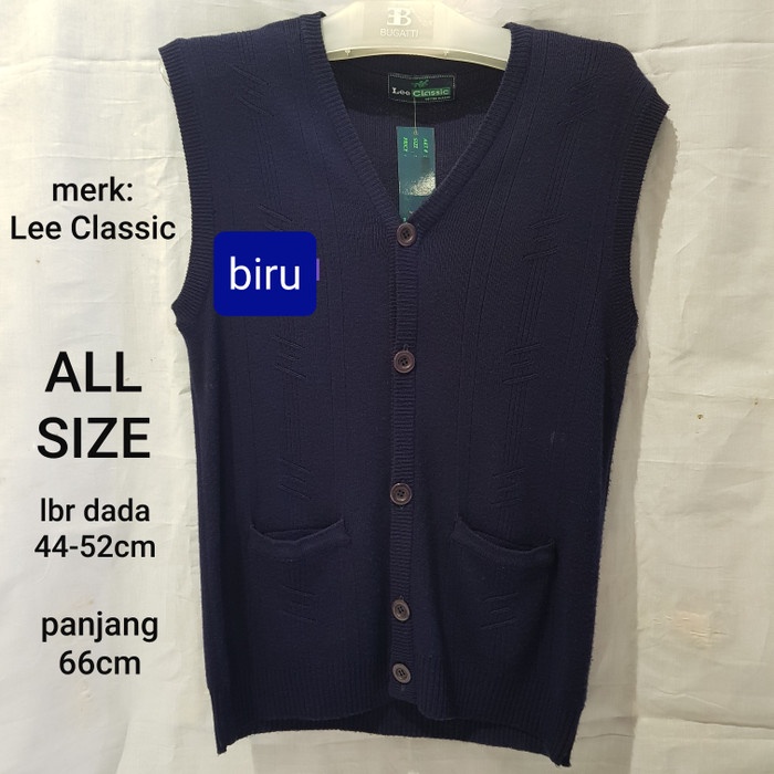 Jual Sweater Rompi Rajut Knit Vest Tanpa lengan Pria murah Meriah Obral ...