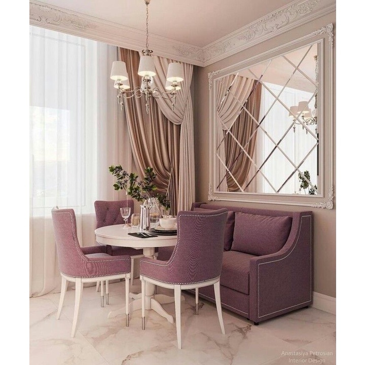 Jual Paket Kaca Cermin Aesthetic Minimalis Ukuran 105CM X 105CM (GRATIS ...