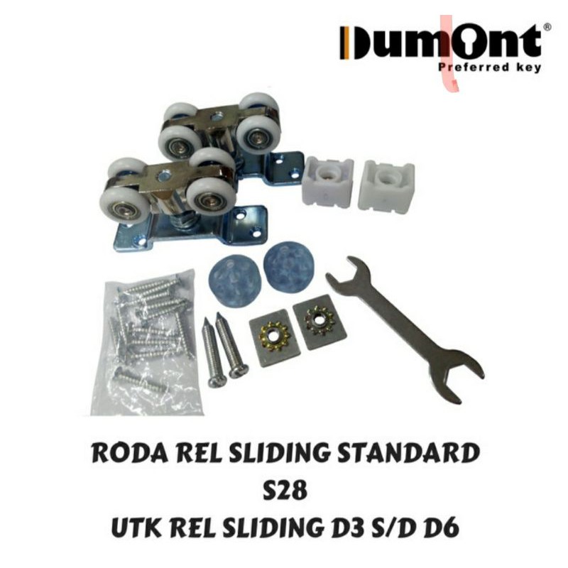 Jual PROMO RODA REL PINTU SLIDING DUMONT/RODA REL PINTU GESER/RODA REL ...