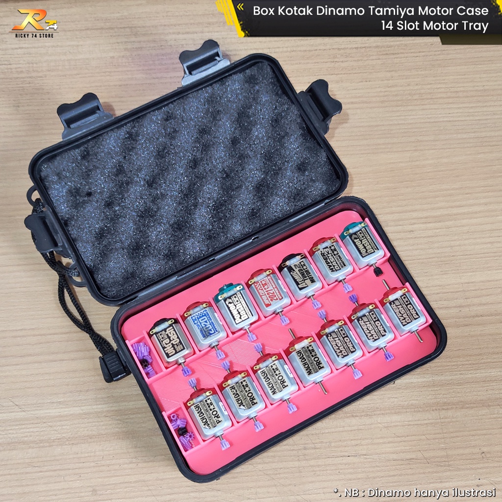 Jual Box Kotak Dinamo Tamiya Motor Case - 14 Slot Tamiya Motor Tray ...