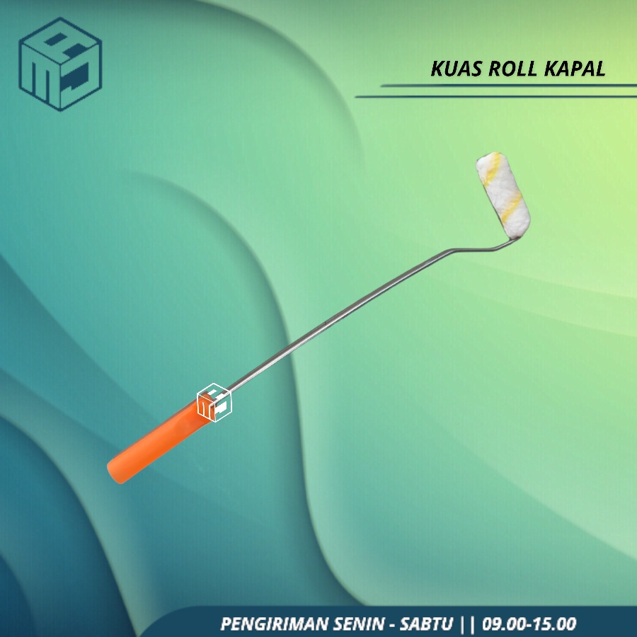 Jual Kuas Roll Cat 4 Inch Kapal Tangkai Kecil Roll Kapal Kecil 4" Inch ...