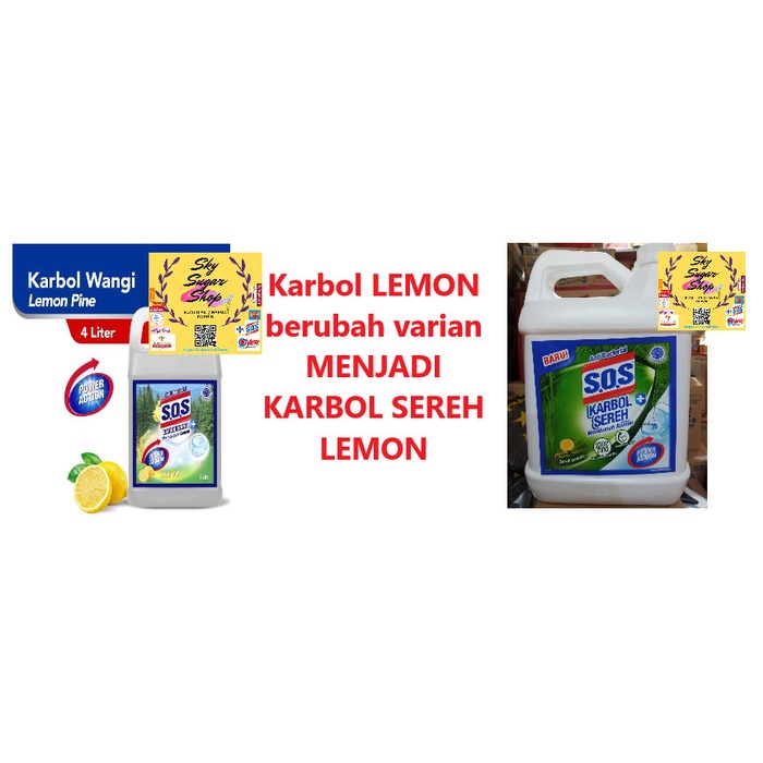 Jual Karbol- Sos Karbol Wangi Anti Bacterial Classic Pine Jerigen 4L ...