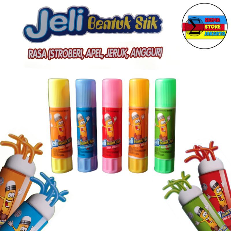 Jual Permen Jeli / Jelly Jadul Bentuk Stik Aneka Rasa Buah Per 5 Pcs ...