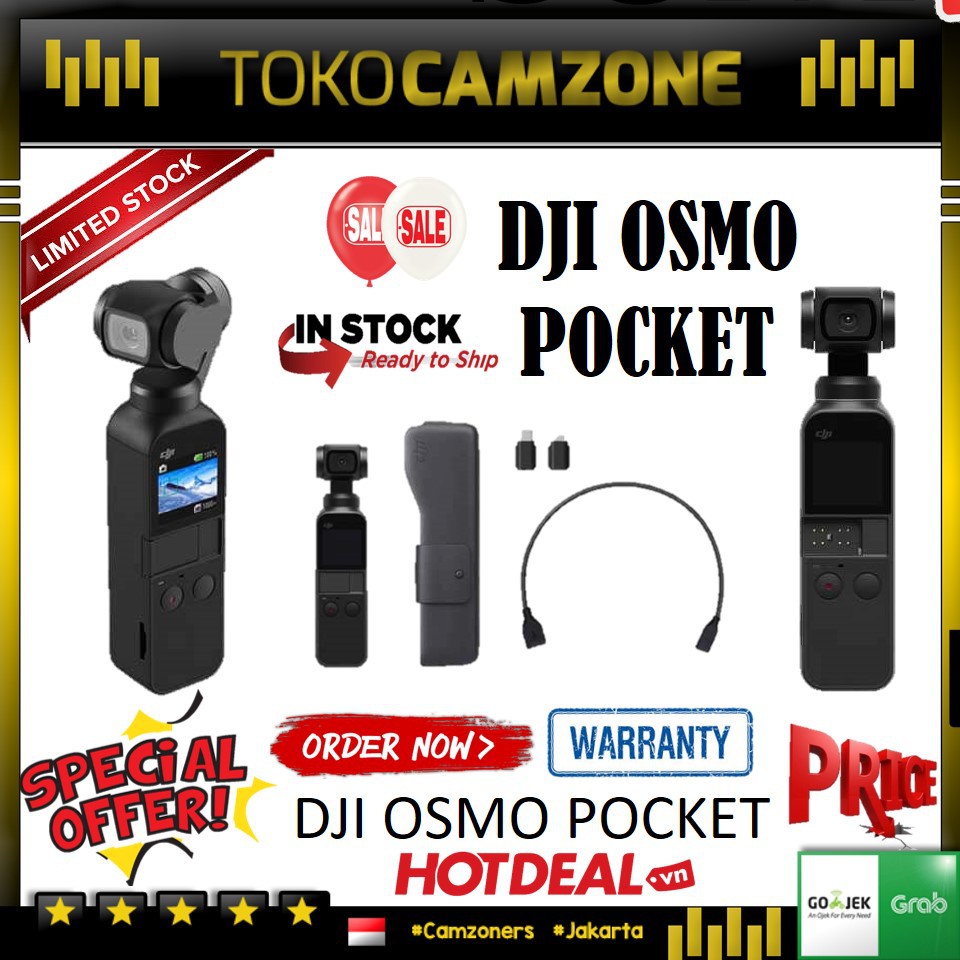 Jual DJI Osmo Pocket 3-AXIS Stabilized Handheld Camera | Shopee Indonesia