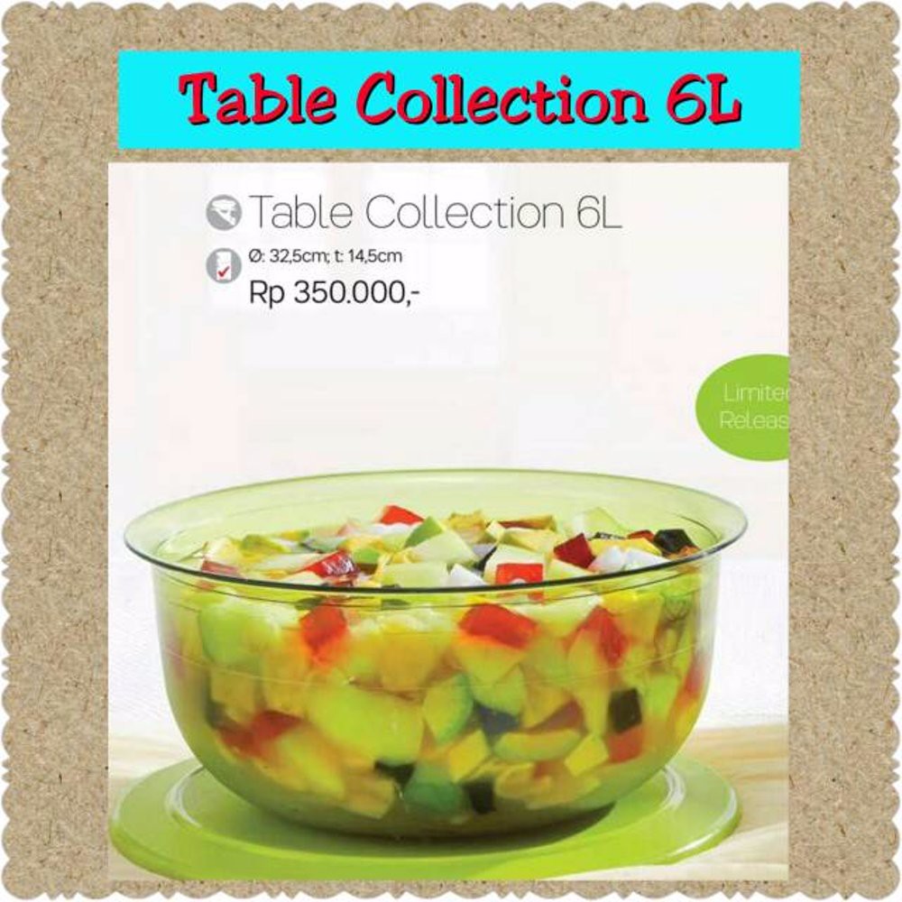 Jual prasmanan jumbo table collection 6L hijau / merah 1pc | Shopee ...