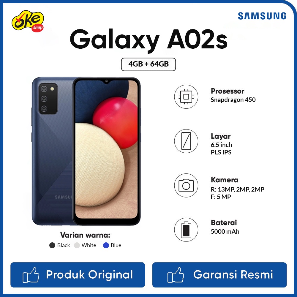 Jual Samsung Galaxy A02s Smartphone (4GB /64GB) | Shopee Indonesia