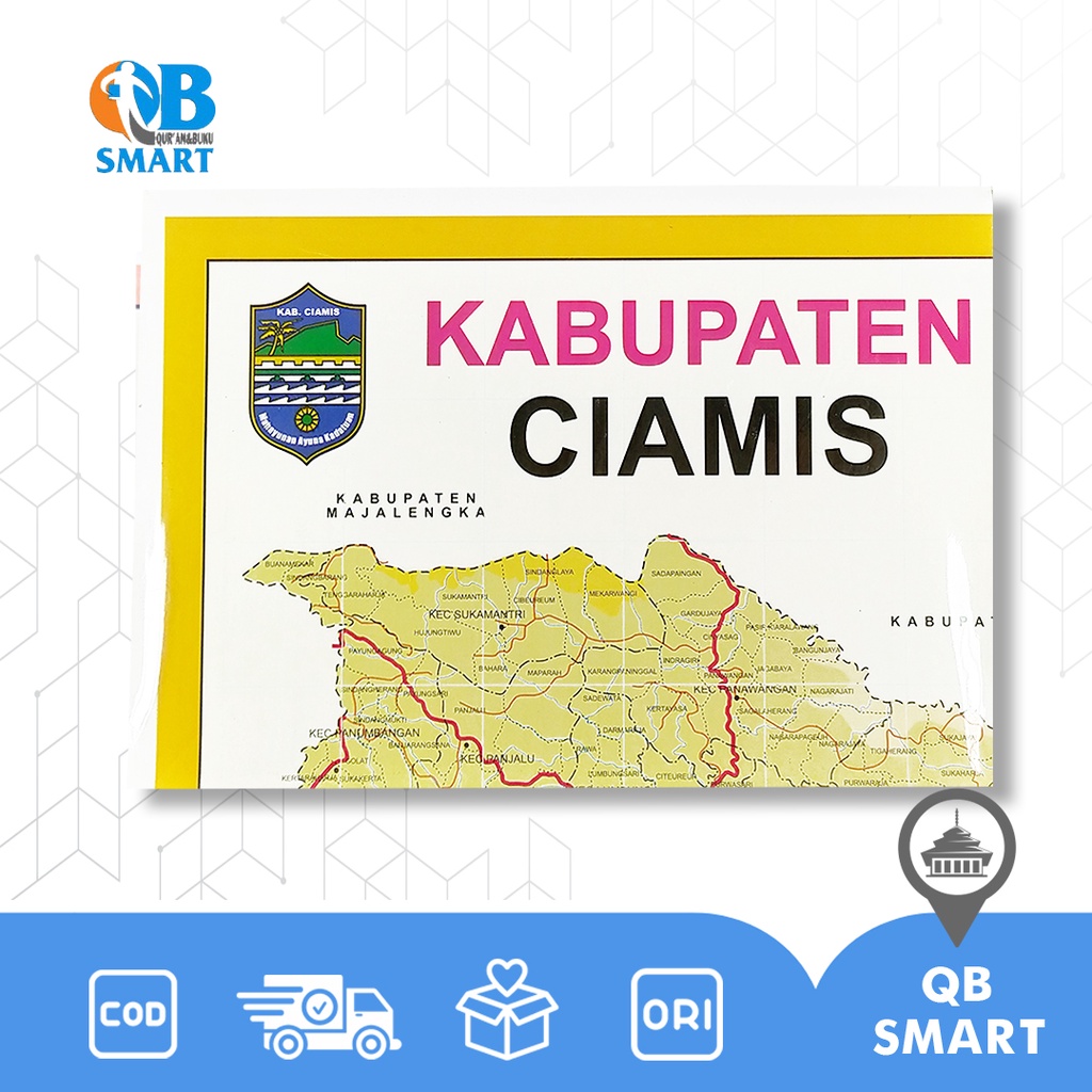 Jual Peta Kabupaten Ciamis Lipat | Shopee Indonesia