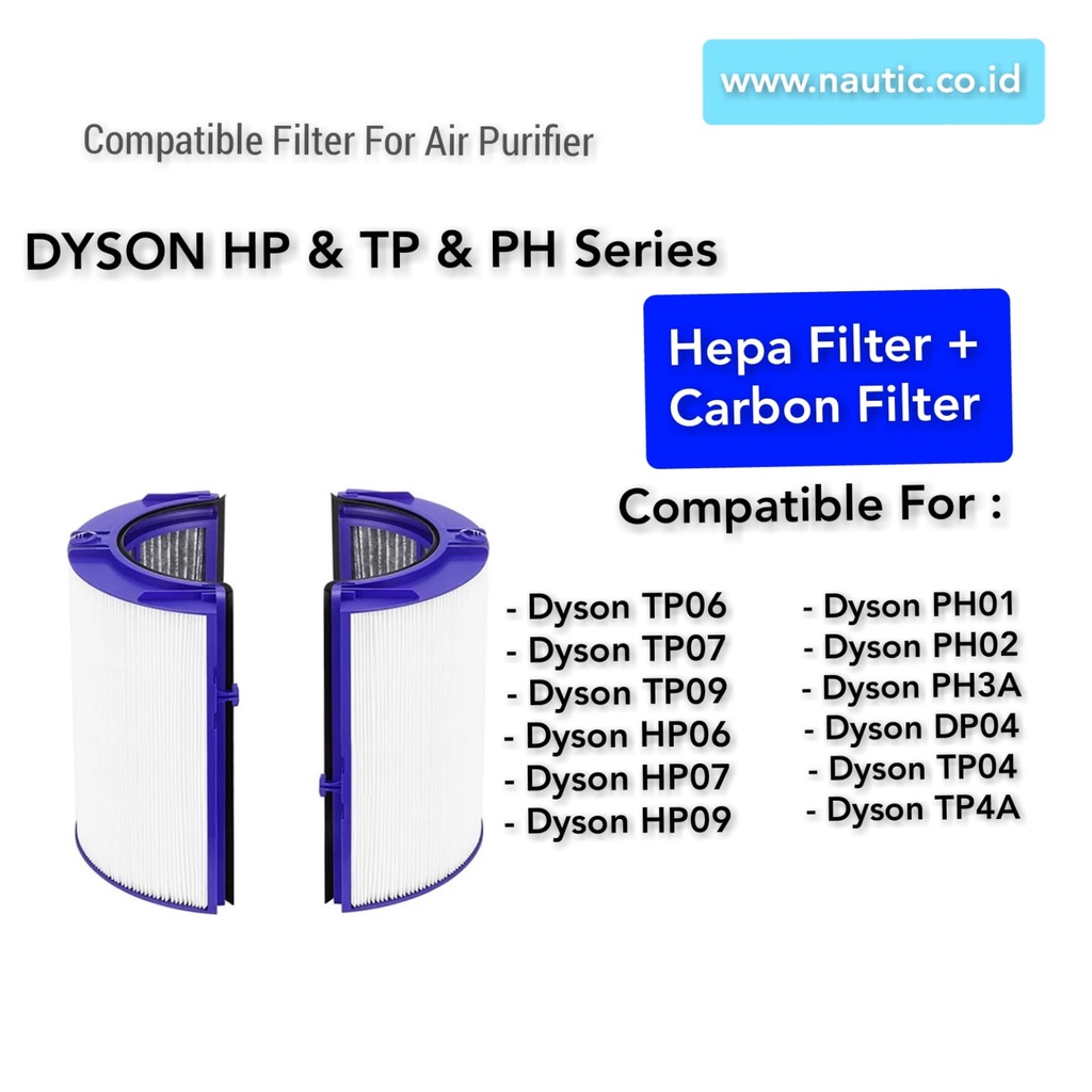 Jual NAUTIC - Dyson TP06 TP07 TP09 Filter Pengganti Air Purifier Dyson HP06 HP07 HP09 | Shopee ...