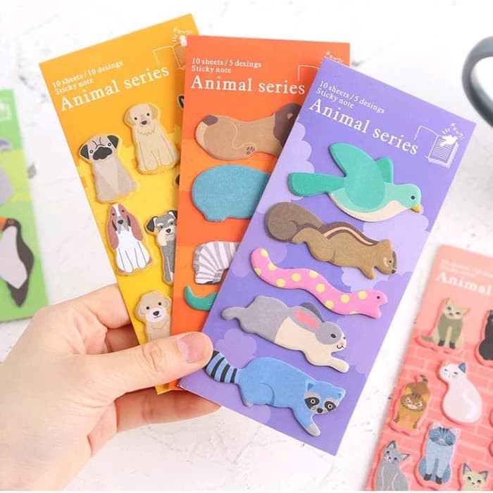Jual Sticky Notes / Memo Stick Lucu Motif Aneka Jenis Hewan | Shopee ...