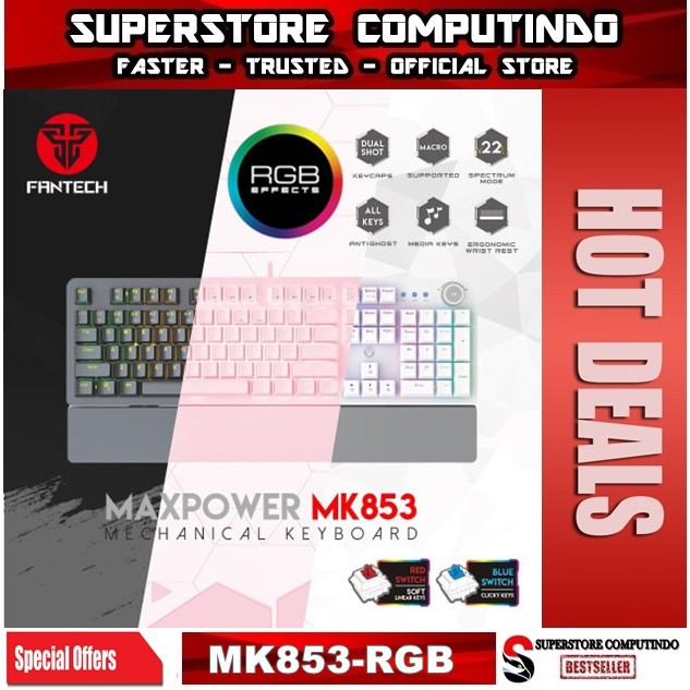 Jual Fantech MAXPOWER MK853 Gaming Mechanical Keyboard | Shopee Indonesia