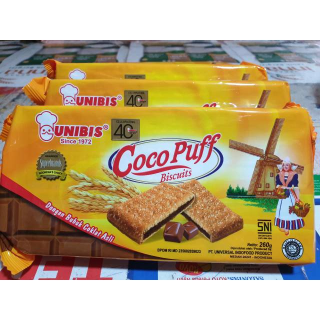 Jual Roti UNIBIS Coco Puff Biscuits | Shopee Indonesia