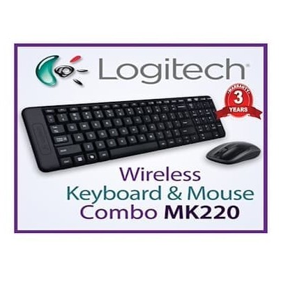 Jual LOGITECH MK-220 Combo Keyboard dan Mouse Wireless - GARANSI RESMI ...