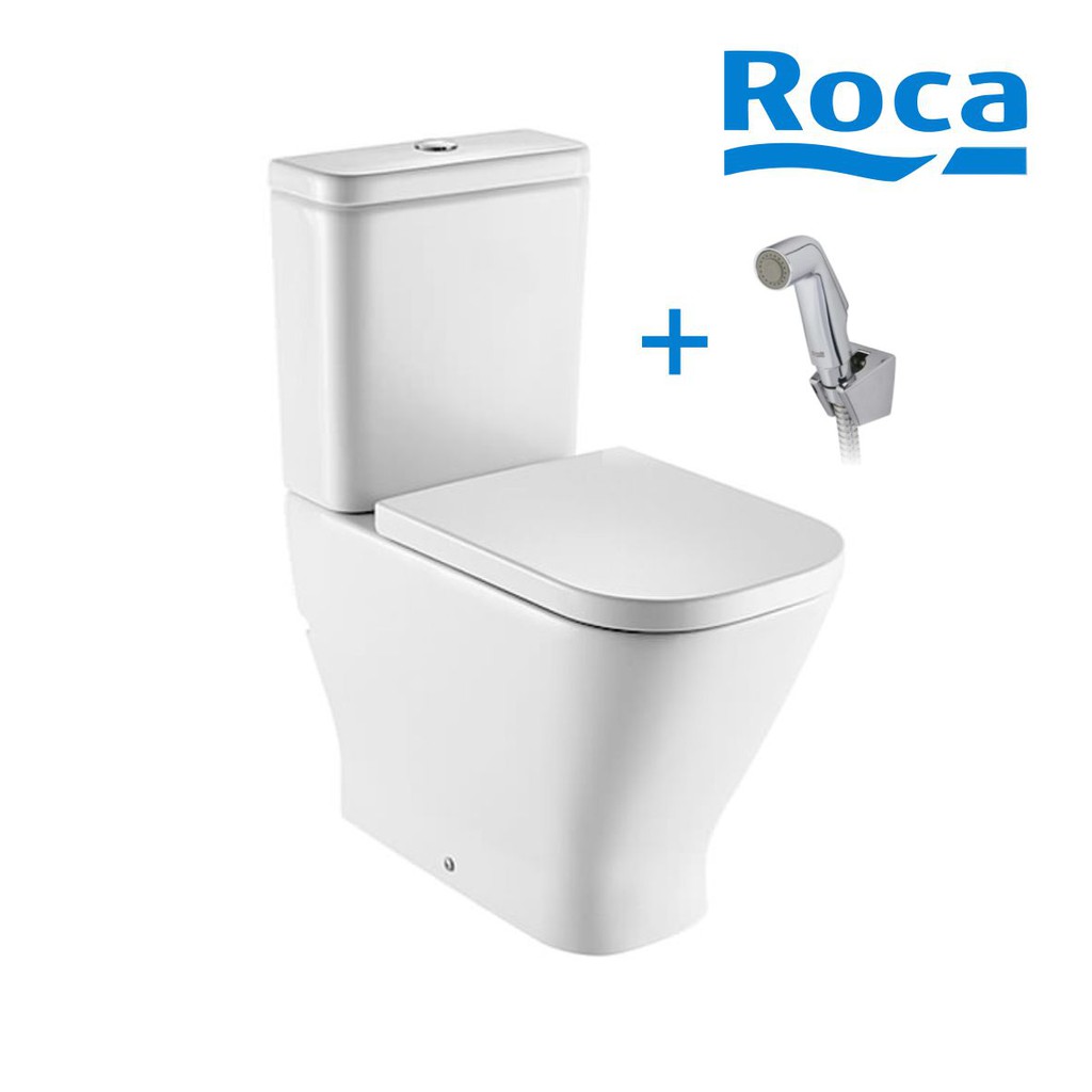 Jual Closet Duduk Monoblock Roca The Gap Comfort Height | Shopee Indonesia