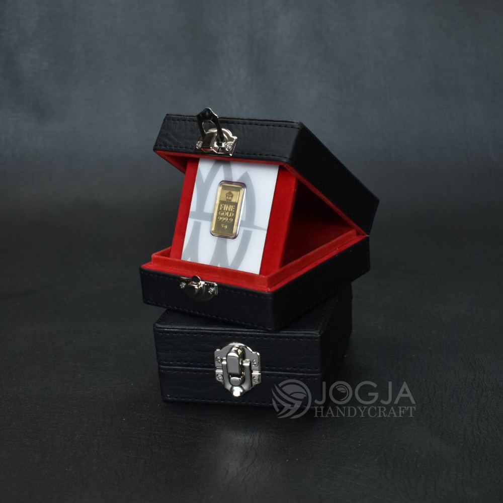 Jual Premium Box Logam Mulia Antam Berjahit / Kotak Tempat Emas Antam ...