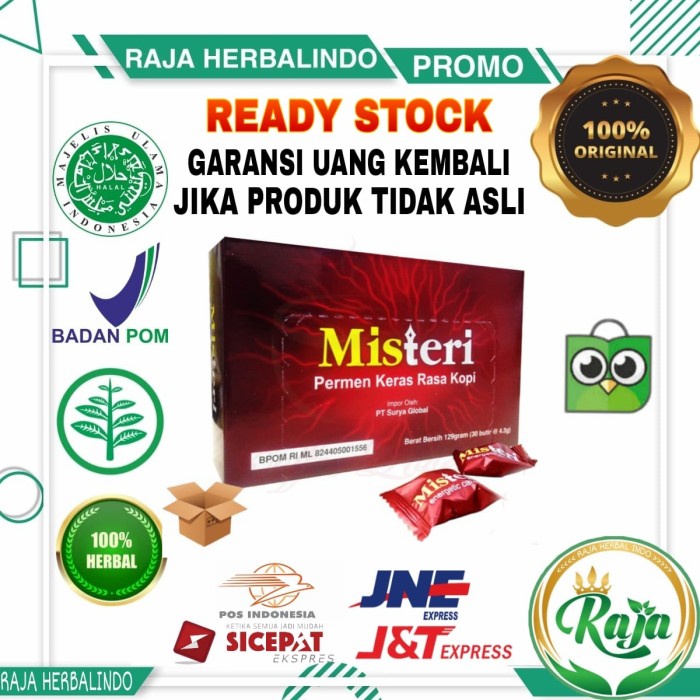 Jual MISTERI CANDY PERMEN KOPI 1BOX isi 30pcs PERMEN MISTERI CANDY ...