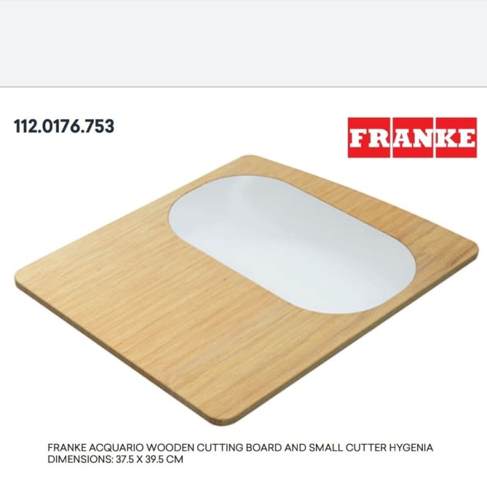 Jual Telenan - Franke Chopping Board Wood 37,5 X 39,5 Cm Talenan Kayu ...