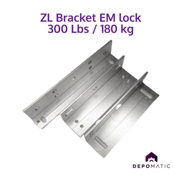 Jual Produk Terbaru Zl Bracket 180Kg / 350 Lbs Magnetic Lock Access Control | Shopee Indonesia