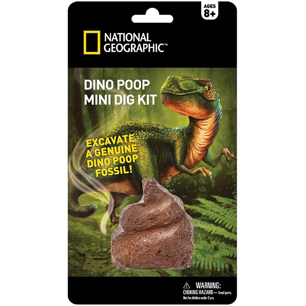 Jual NATIONAL GEOGRAPHIC DINO POOP FOSSIL CARDED MINI DIG KIT ORIGINAL ...