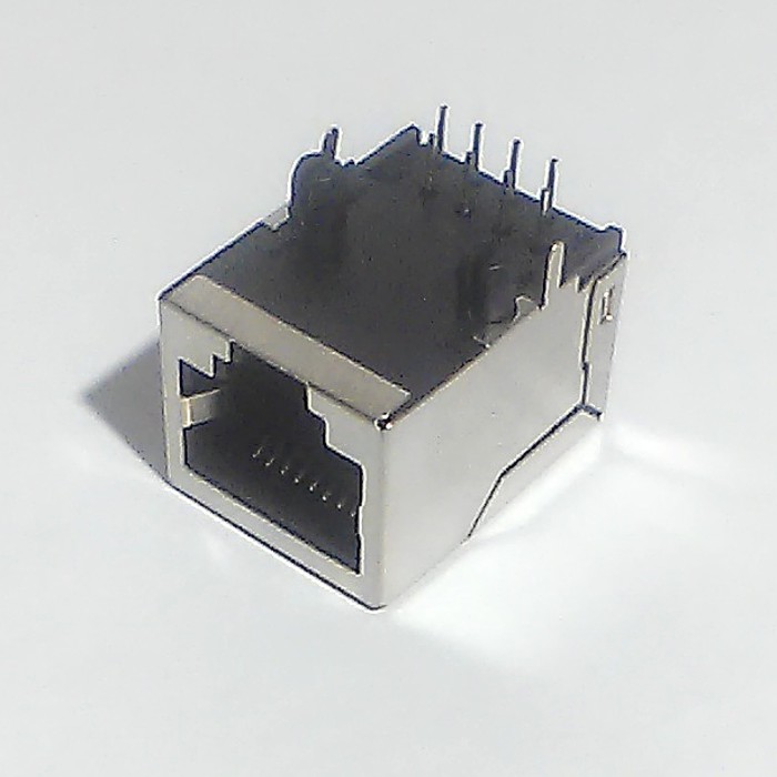 Jual Soket female RJ45 8pin 8p LAN UTP Ethernet socket RJ 45 metal ...