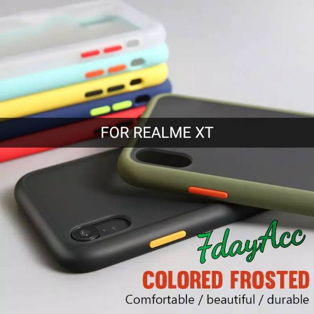 Jual REALME XT CASE HARD SEMI TRANSPARAN FROSTED ARMOR COVER ANTI ...