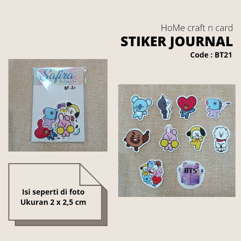 Jual Stiker BT21 journal | Shopee Indonesia