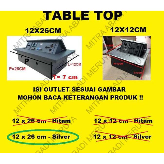 Jual Produk Terbaru - Table Top Colokan Meja Meeting Listrik Hdmi Vga ...
