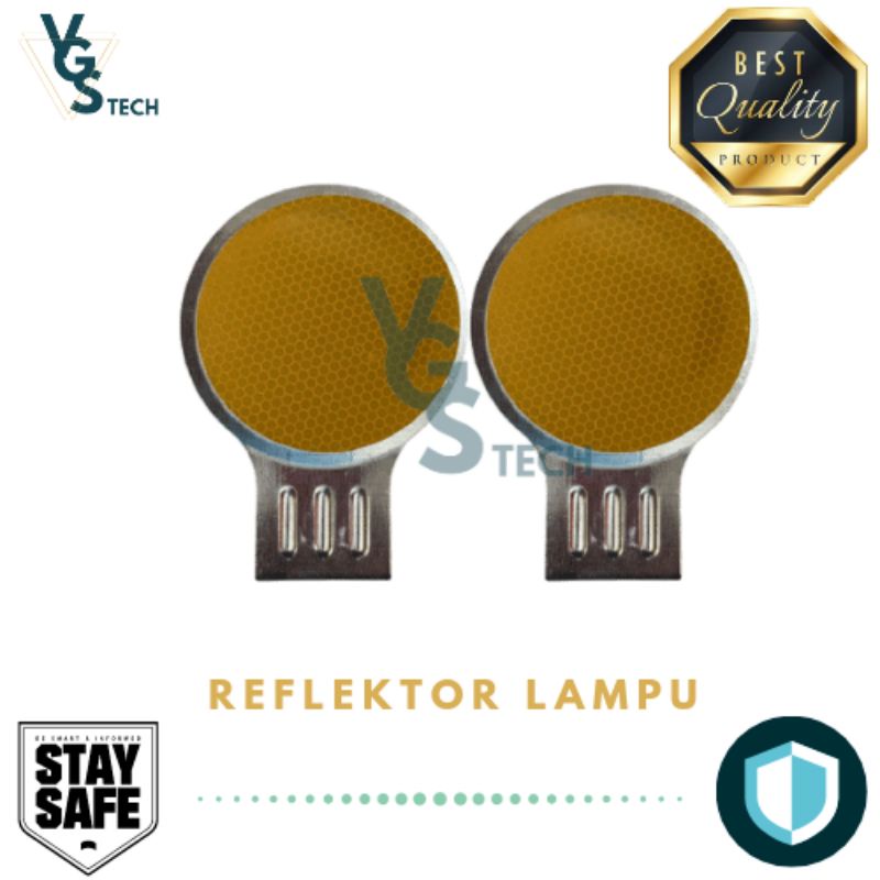 Jual REFLEKTOR JALAN TOL BULAT KUNING | Shopee Indonesia