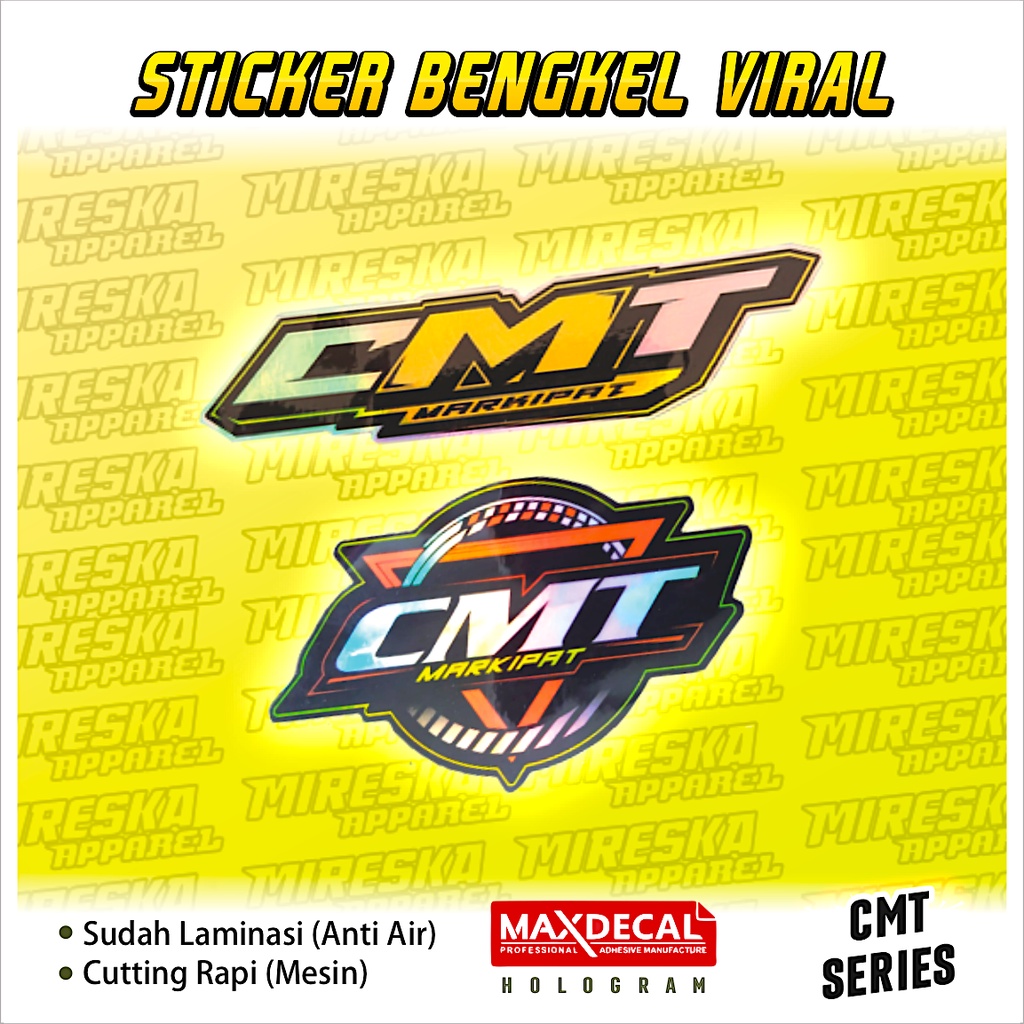 Jual Stiker Hologram Racing CMT Markipat Series | Stiker Viral ...
